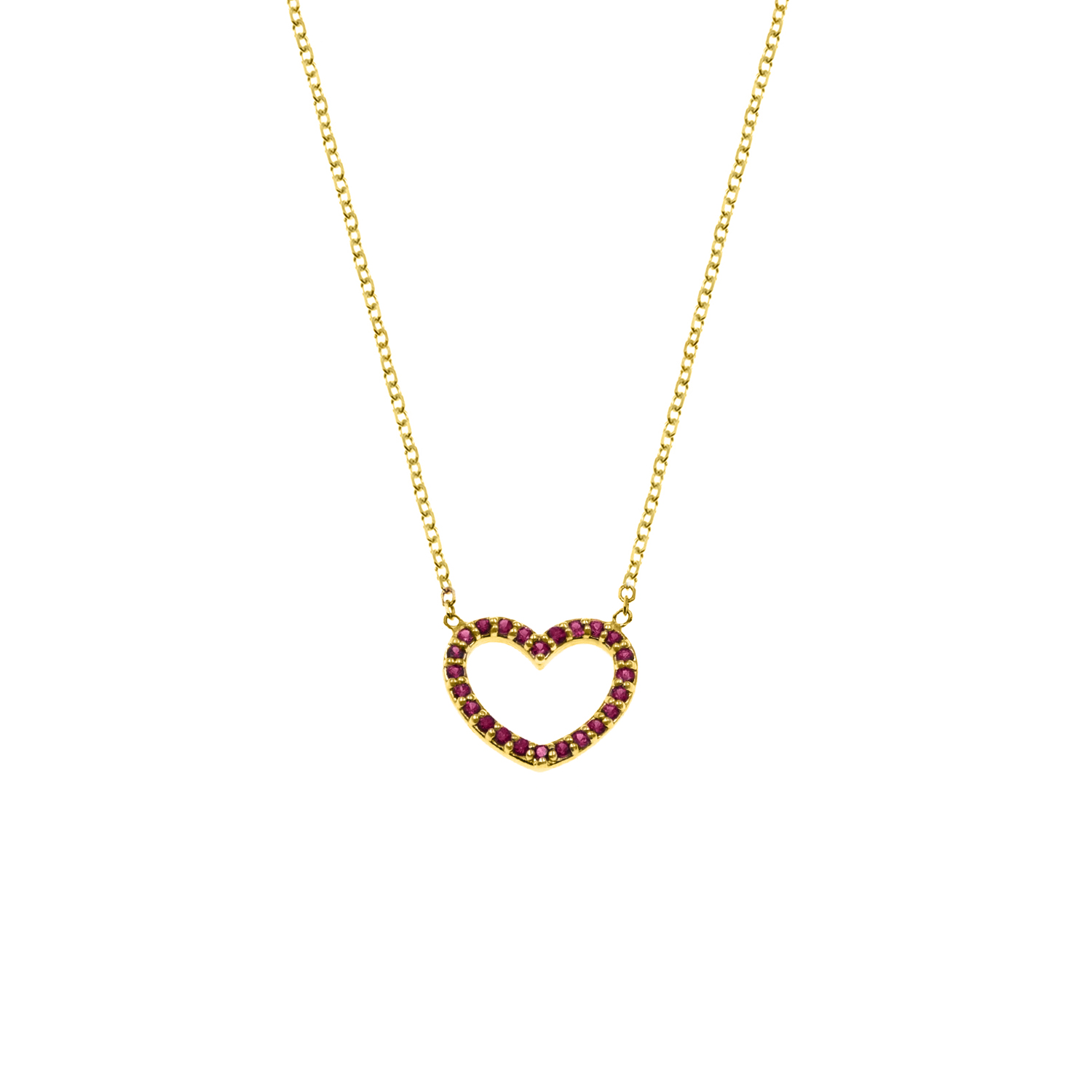 Colla Rubi Corazón Oro 18K - Baliq